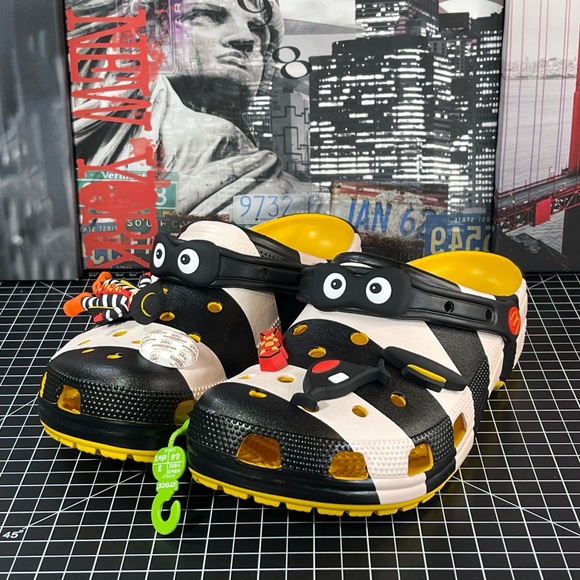 CROCS | Shoes | Crocs X Mcdonalds Hamburglar Classic Clog Mens Size Womens 12 New | Poshmark